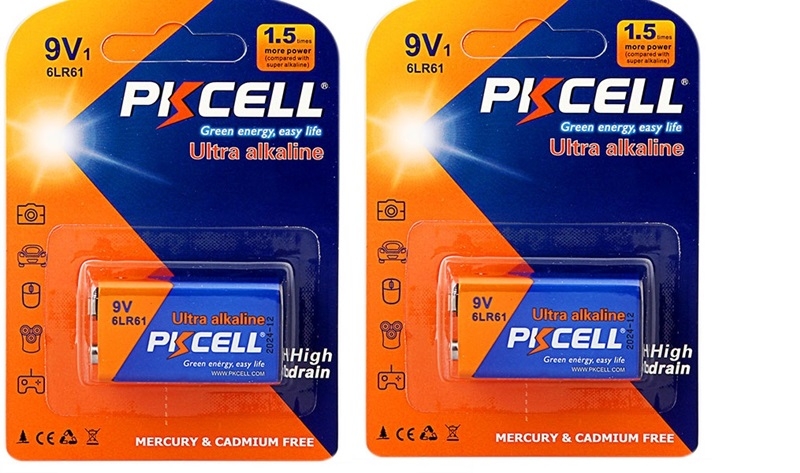 PKCELL-ถ่านไฟฉาย-2แพค-LR61-9V