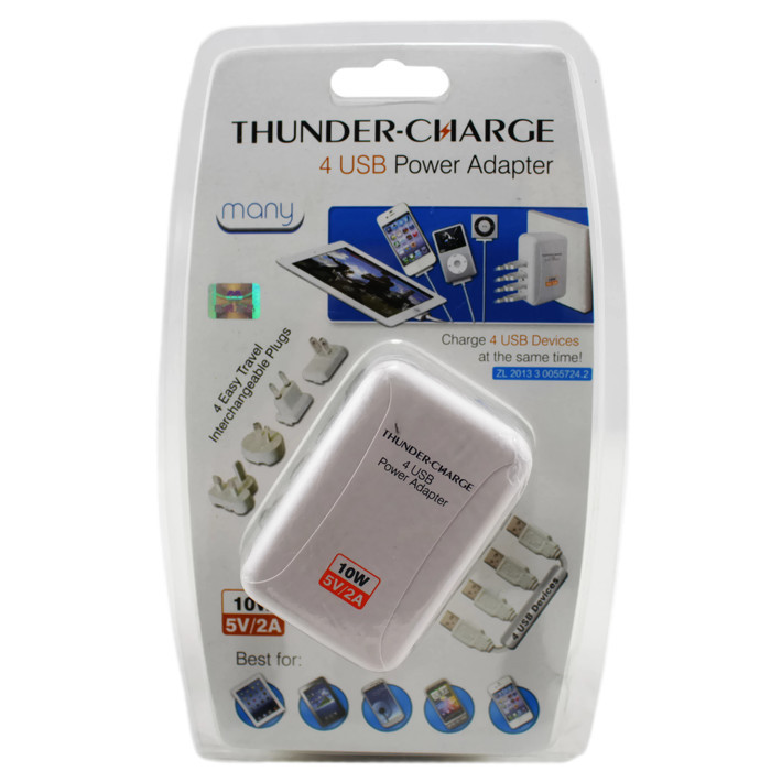THUNDER-CHARGE-อแดปเตอร์-4-หัวปลั๊ก-USB-4-พอต